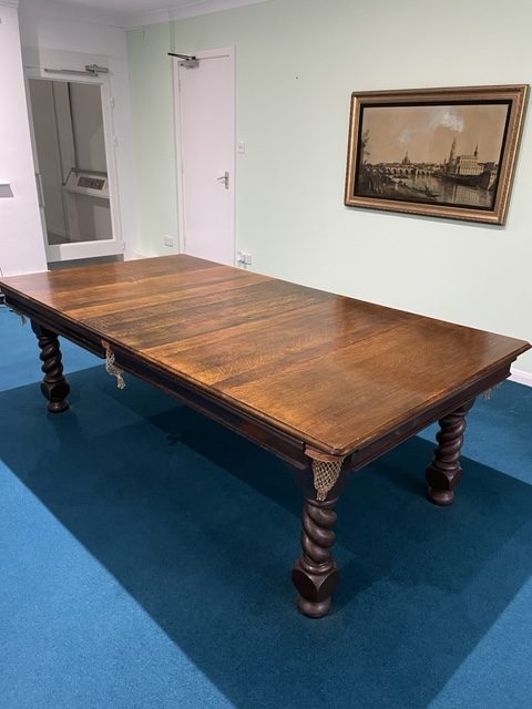 7ft Riley Oak Barley twist combination dining /snooker table for sale ...