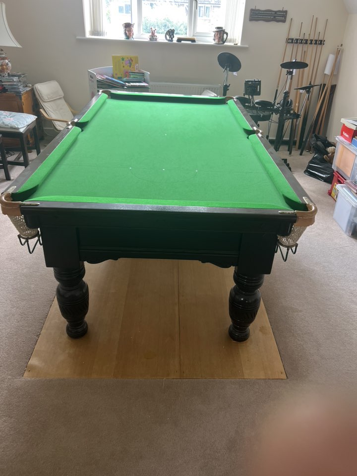 Burroughs and Watts 7ft Snooker / Pool Practice table , Built for Full ...