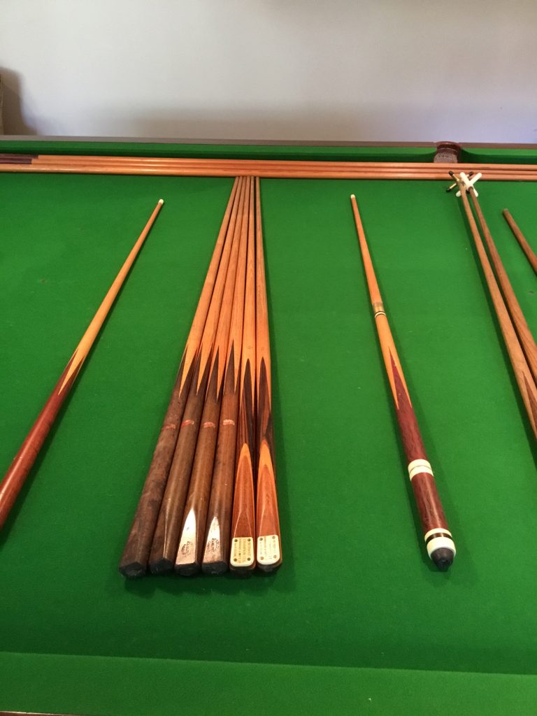 SOLD >>>>>>>One Hand Spliced Burwatt Champion cue for sale and also ...